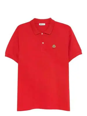 Bally Logo-patch Polo Shirt - Red