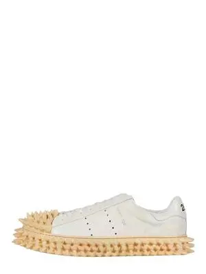 DOUBLET Spike-embellished Lace-up Sneakers - White