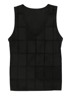 LESS Satin Vest - Black