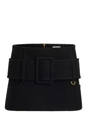 PATOU Belted Mini Skirt - Black