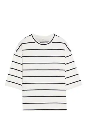 Vince Striped Jersey T-shirt - Off-white
