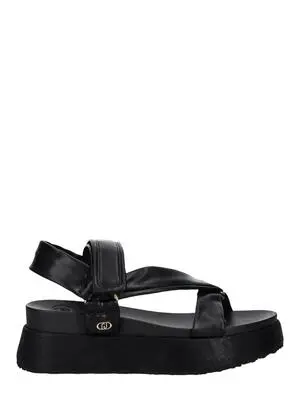 Liu Jo 65mm Platform Sandals - Black