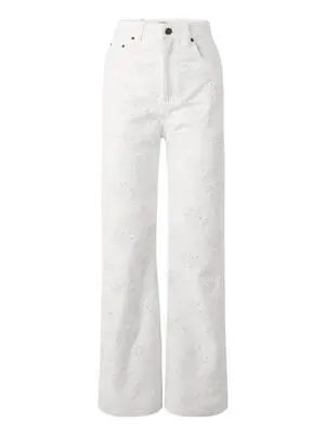 Chloé Denim Straight Leg Pant - White