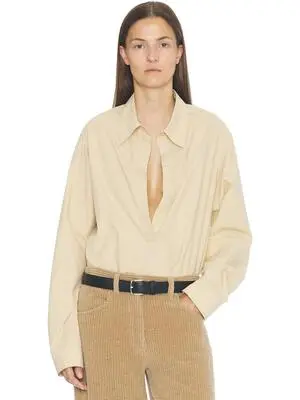 THE ROW Margan Shirt - Sand
