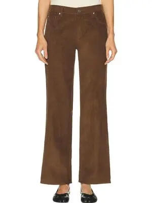 EB DENIM Low Rise Baggy Corduroy Jeans - Chocolate Corduroy