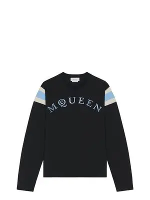 Alexander McQueen Embroidered Logo Sweatshirt - Black