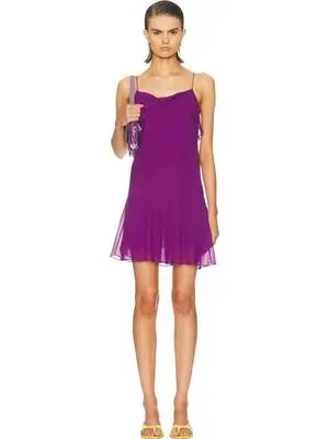 Acne Studios Durio Mini Dress - Berry Purple