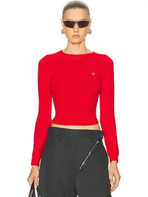 Acne Studios Koshi Crewneck Sweater - Bright Red