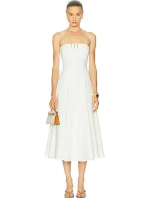 Alexis Pearse Midi Dress - White