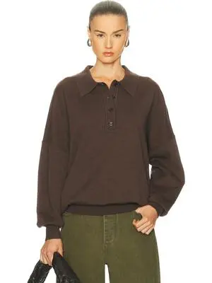 SEROYA Vespen Heavy Knit Sweater - Slate Brown
