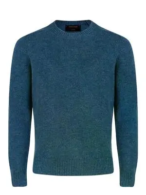 GRAN SASSO Crew-neck Wool Sweater - Blue