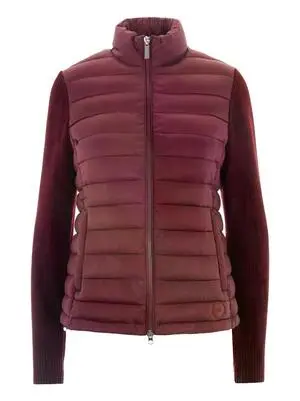 COLMAR Quilted Knitted-Sleeve Jacket