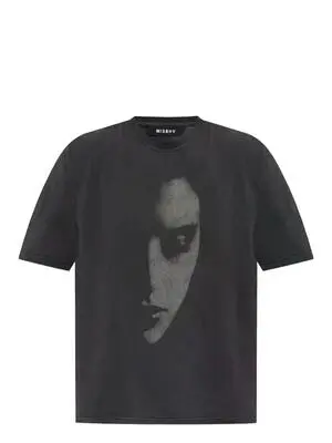 MISBHV Face-print Cotton T-shirt - Black