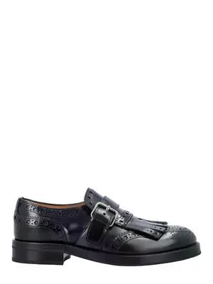 Church's Fringed Buckle Oxford Shoes - Black