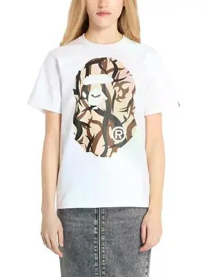 A BATHING APE Graphic-print Cotton T-shirt - White