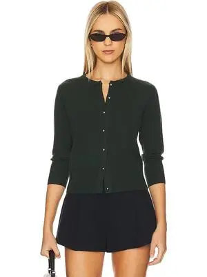 Vince Metal Button Cardigan - Forest