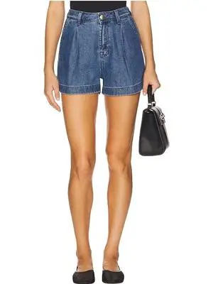 7 For All Mankind Pleated Denim Shorts - Hilo