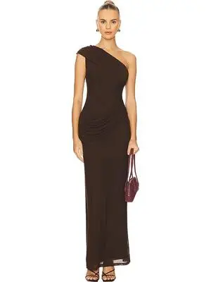 Superdown Fleur Maxi Dress - Dark Brown