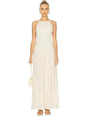 WeWoreWhat Smocked Drop Waist Maxi Dress - Ivory