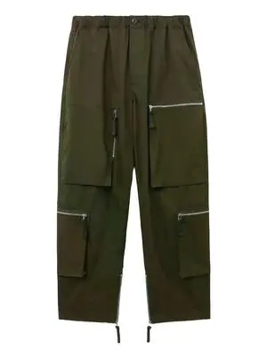 Comme Des Garçons Zip-pocket Cargo Pants - Green