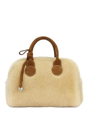 MARGESHERWOOD Soft Bowling Bag - Beige & Chesnut