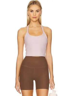 Beyond Yoga Spacedye On The Up Cropped Tank Top - Blush Blossom Heather