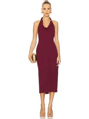 Astr The Label Alanna Midi Dress - Wine