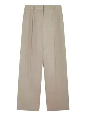 TOTEME Zip-fly Palazzo Pants - Neutrals