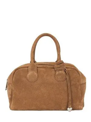 MARGESHERWOOD Soft Bowling Bag - Cappuccino Suede