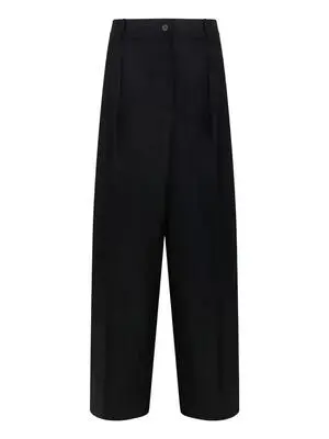 P.a.r.o.s.h Pleated Button-fastening Trousers - Black