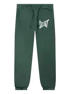 SAINT MXXXXXX Logo-print Track Pants - Green