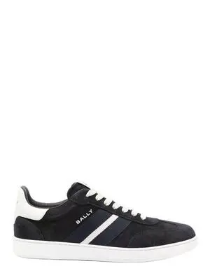 BALLY Logo-Print Suede Sneakers