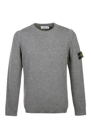 Stone Island Lambswool Crewneck Sweatshirt - Gray