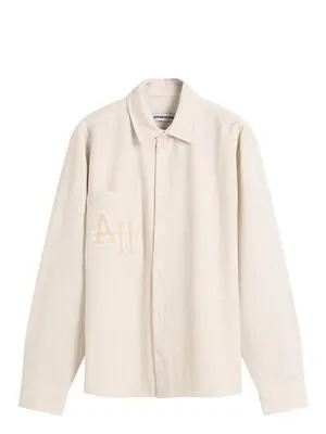ANNIE HOOD College Seersucker Shirt - Beige