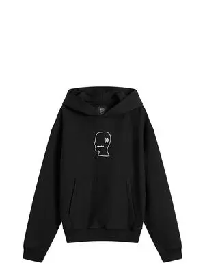 BRAIN DEAD Logo Head Hoodie - Black