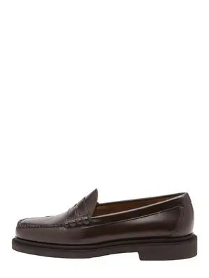 G.H. BASS & CO. Larson Step Moc Penny Loafer - Chocolate Leather