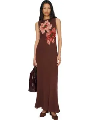 REFORMATION Prescott Maxi Dress - Brown