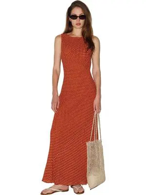 REFORMATION Prescott Maxi Dress - Orange