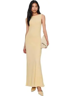 REFORMATION Prescott Maxi Dress - Parmesan