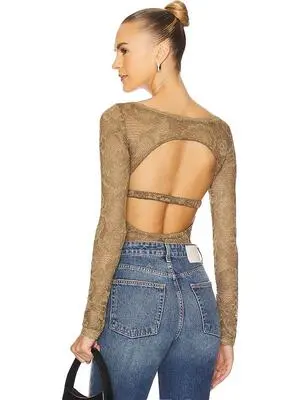 Free People X Intimately Fp Perfectly Fine Bodysuit - Olive