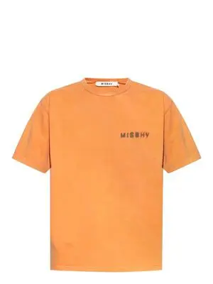 MISBHV Logo-print Cotton T-shirt - Orange