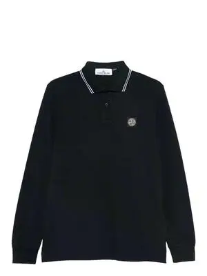 Stone Island Long-sleeve Polo Shirt - Blue