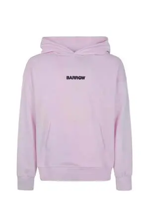 BARROW Teddy-print Hoodie - Pink