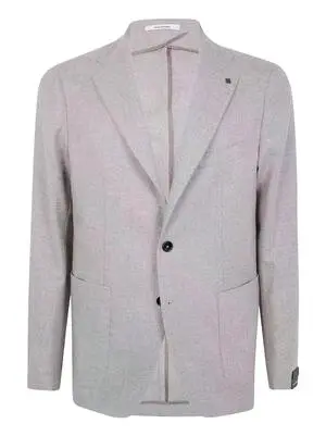 Tagliatore Patch-pocket Wool Jacket - Grey