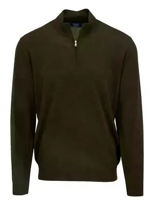 Fedeli Half-zip Wool Sweater - Green