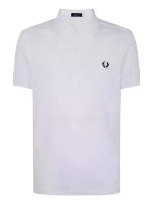 Fred Perry Laurel Wreath-embroidered Polo Shirt - White