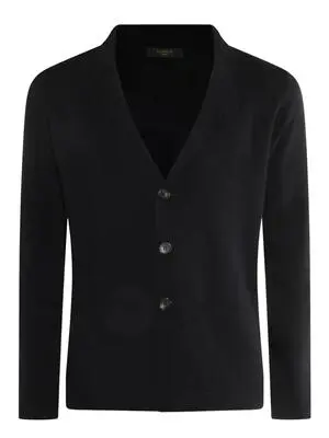 ZANONE Button-up Cardigan - Black