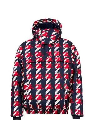 Perfect Moment Thom Pullover Ski Jacket - Navy-white-red