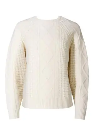 Perfect Moment Crystal Merino Wool Sweater - Cream