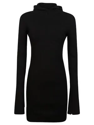 Fendi Wool Blend Short Dress - Black